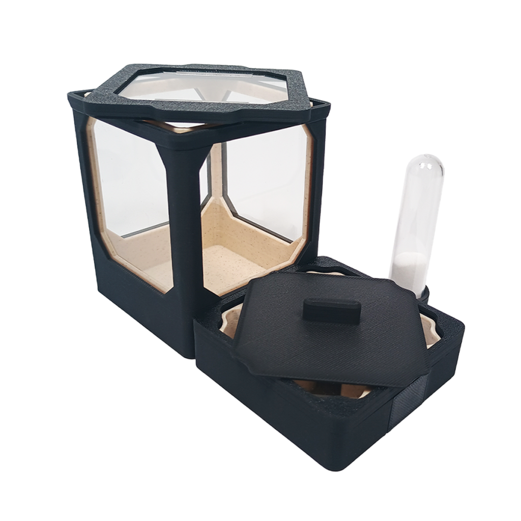 Formikarium dla Mrówek – Modularne TINY S (14×7 cm) – Małe Gniazdo 3D ...